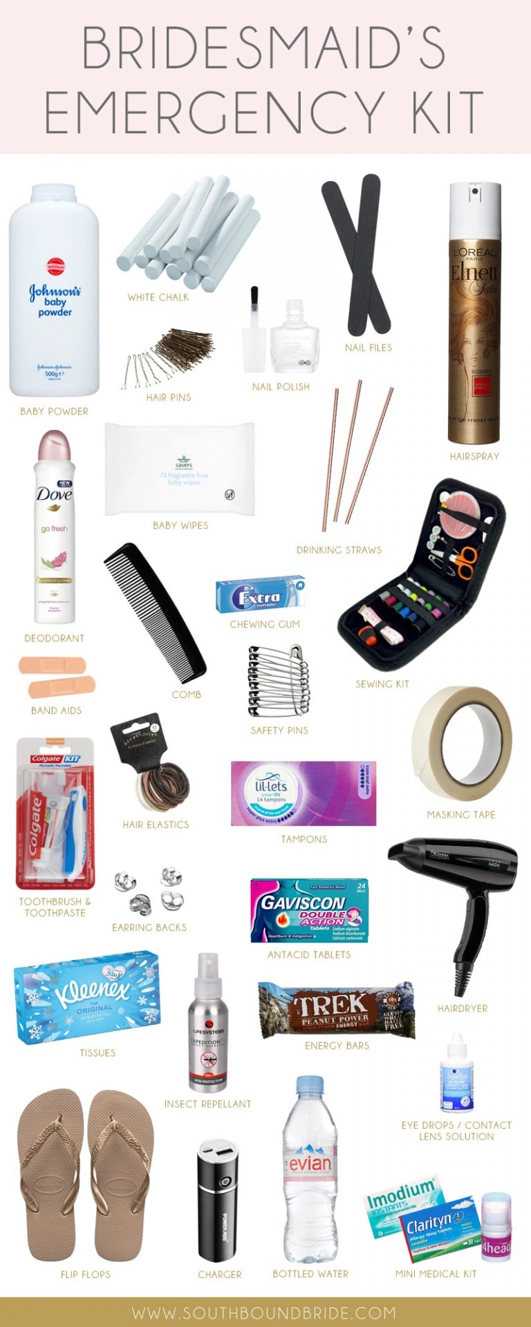 Bridesmaid Survival Kit | SouthBound Bride