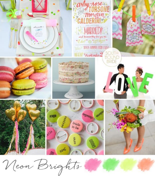 10 Bright Wedding Color Palettes | SouthBound Bride