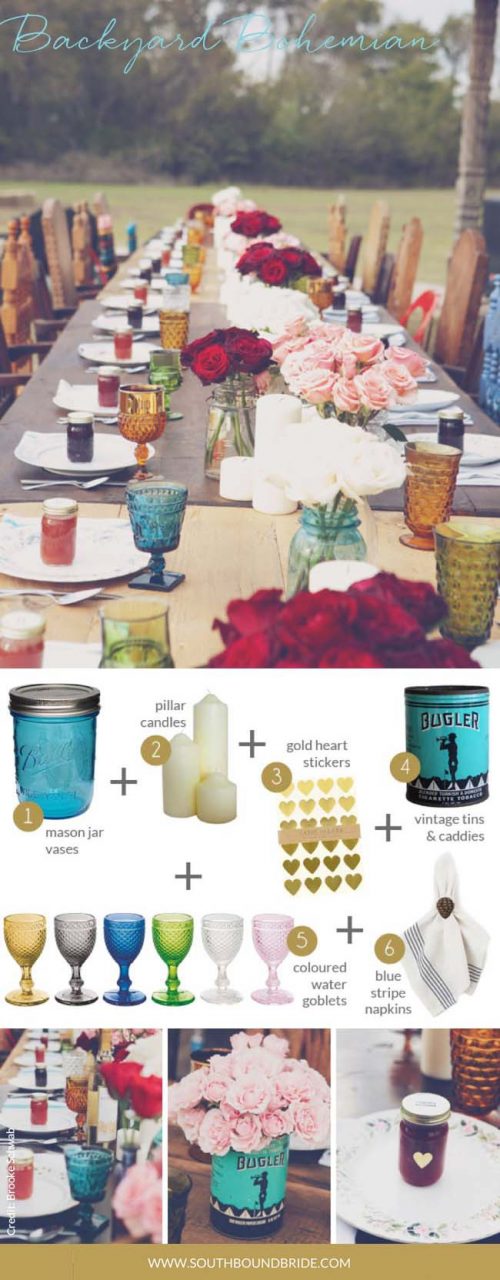 How to Style a Boho Wedding Tablescape | SouthBound Bride