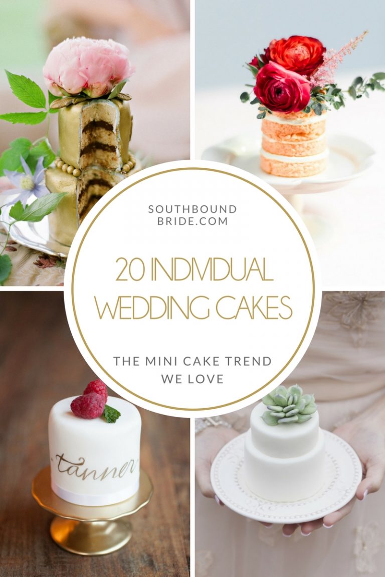 20 Individual Wedding Cakes | SouthBound Bride