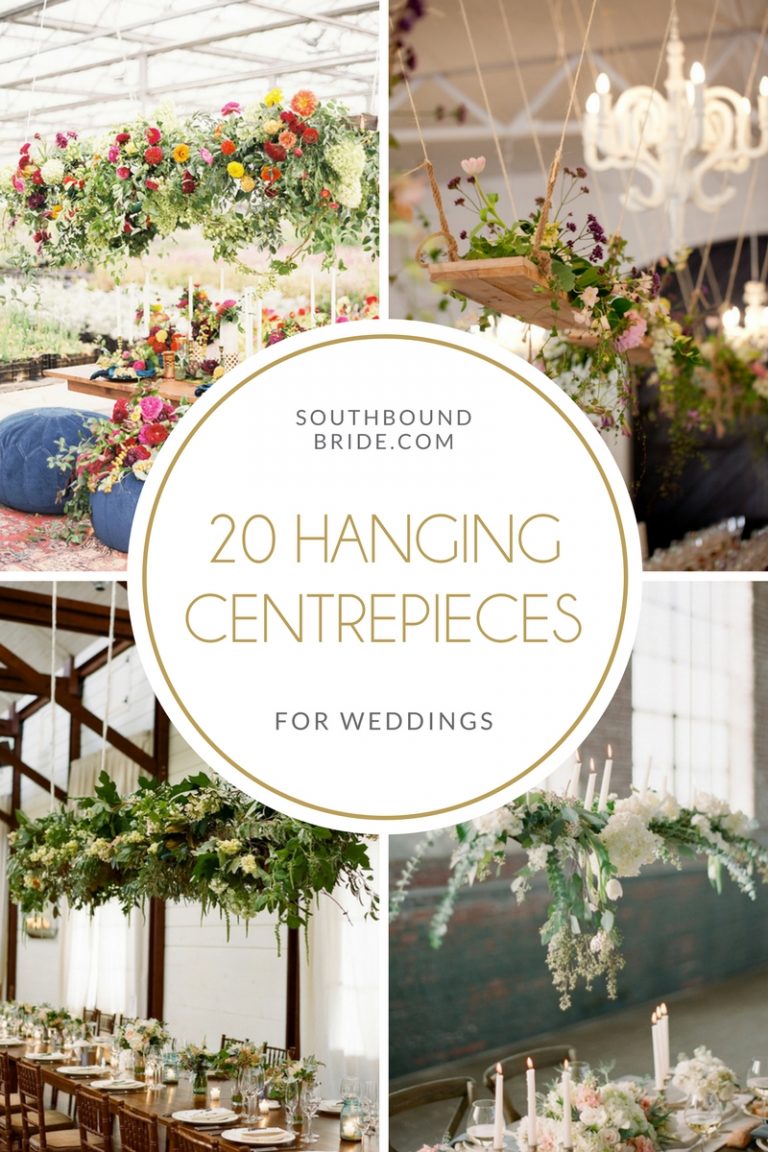 20 Hanging Centrepieces for Weddings | SouthBound Bride