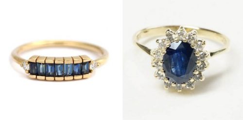 21 Blue Engagement Rings from Etsy | SouthBound Bride