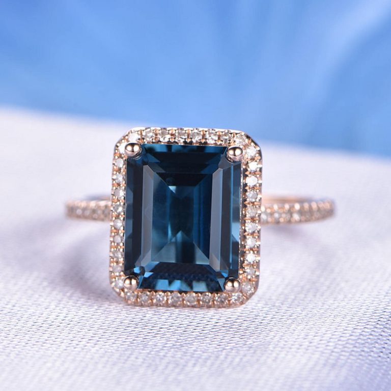 21 Blue Engagement Rings from Etsy | SouthBound Bride