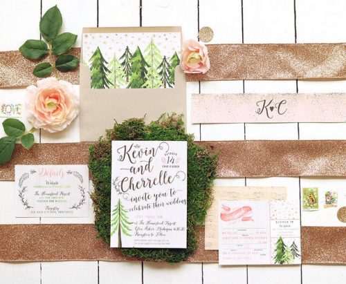 Printable Rustic Wedding Invitations from Etsy | SouthBound Bride