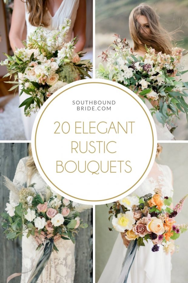 20 Elegant Rustic Wedding Bouquets | SouthBound Bride