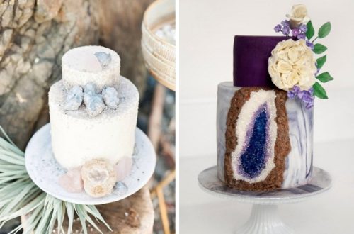 20 Geode & Crystal Wedding Cakes | SouthBound Bride